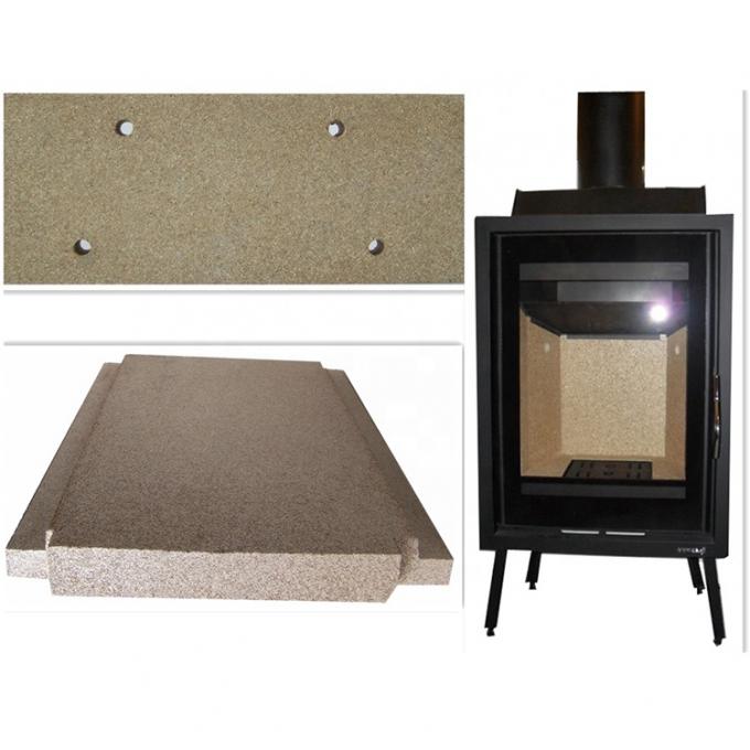 Nontoxic Vermiculite Fire Brick Sheet , 1000x610mm Fireproof Board For ...