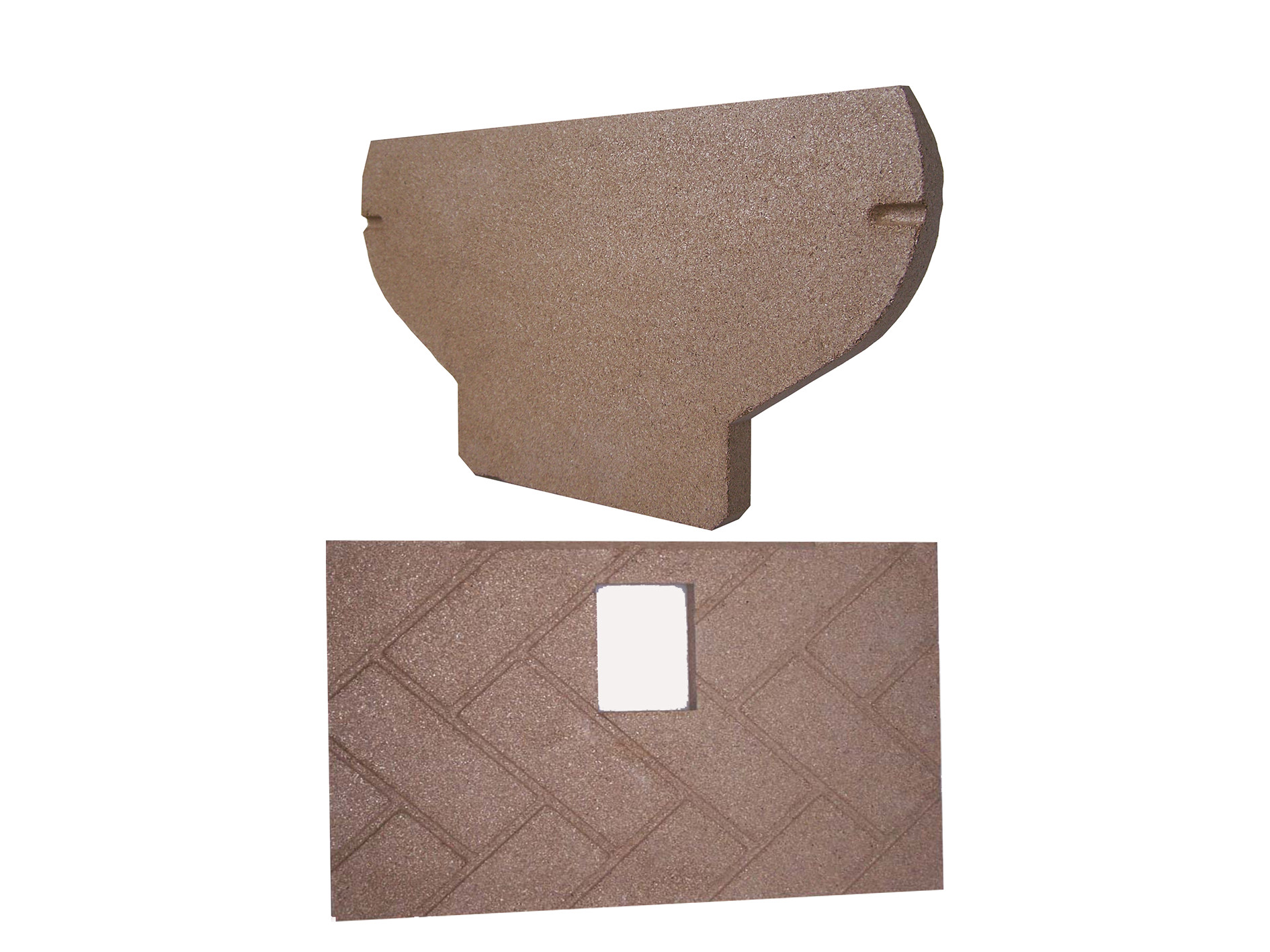 Lightweight Vermiculite Fireproof Board Durable Brick Effect Fireplace ...